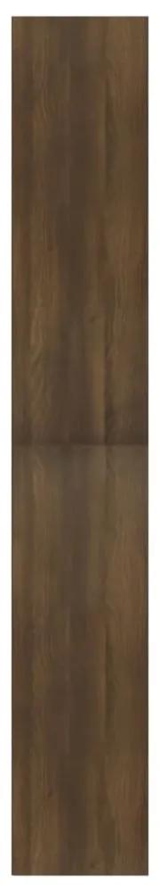 Petromila 5patrová knihovna hnědý dub 80 x 30 x 189 cm kompozitní dřevo