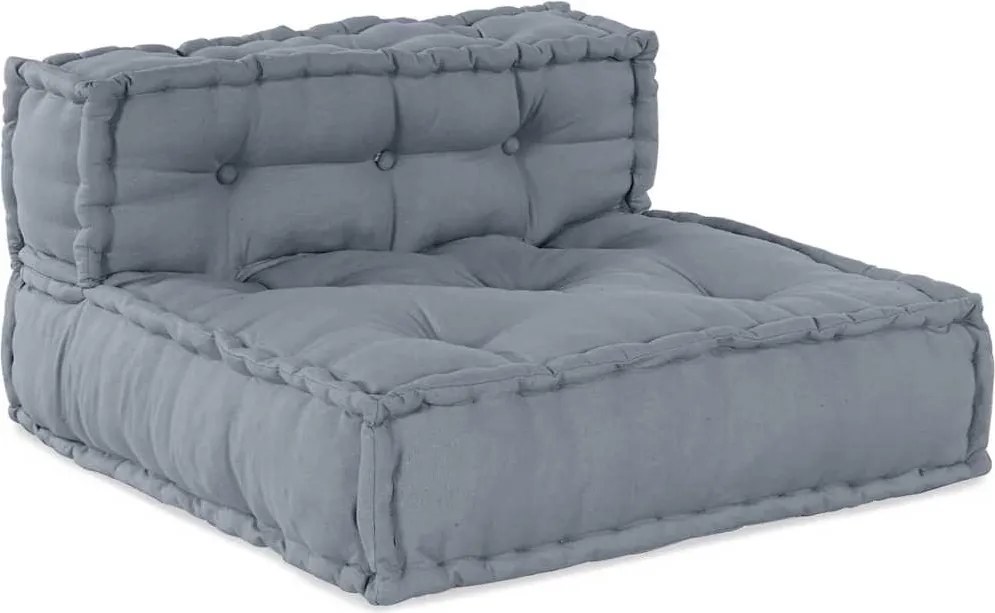 Modulová pohovka Textil Šedá 210 x 140 x 56 cm 3315093