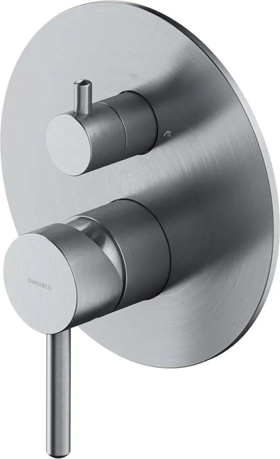 OMNIRES Y - Baterie pod omítku, pro 2 spotřebiče, kartáčovaný nikl Y1247RONI