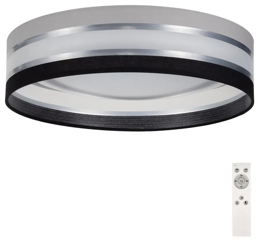 Belis LED Stmívatelné stropní svítidlo SMART CORAL LED/24W/230V černá/šedá + DO BE0517