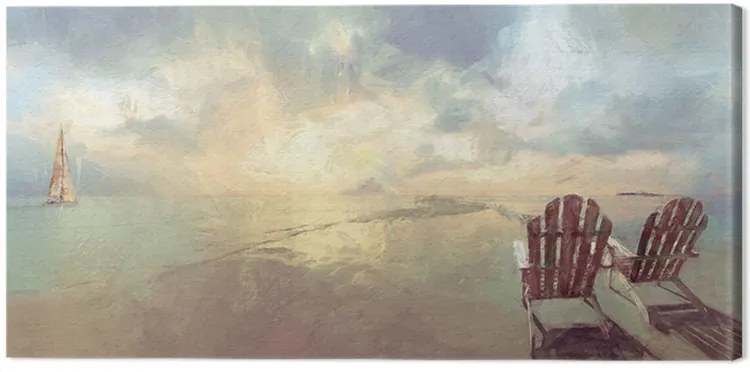 Obraz na plátně Malcolm Sanders - Heavenly Dawn, (100 x 50 cm)