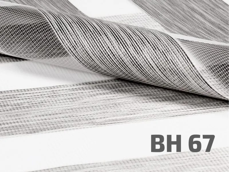 ZEBRA-SHOP Roleta DEN A NOC / MINI / PREMIUM / BÍLO-ŠEDÝ MELÍR / BH 67 Barva mechanizmu: šedá, Výška: 150, Šířka: 105