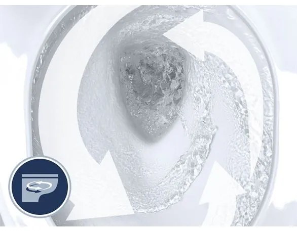 Grohe Euro Ceramic Kompaktní závěsné WC, Triple Vortex, alpská bílá 39206000