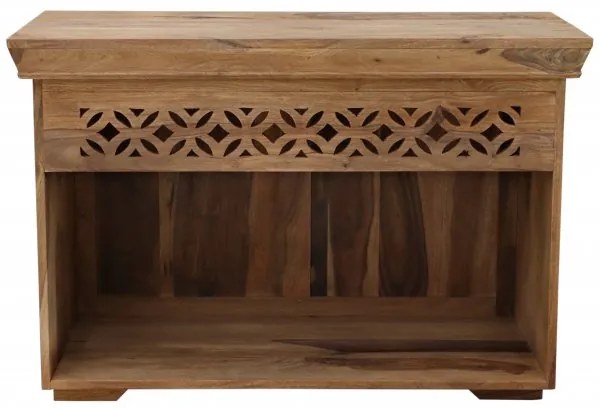 Indický nábytek - Botník Mira 90x60x40 z indického masivu palisandr Světle medová
