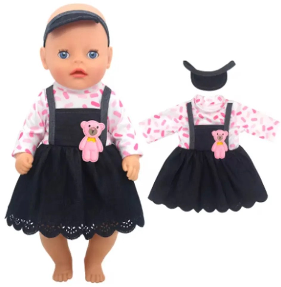 Oblečení pro panenky BABY born Little nebo Reborn (36 cm) Varianta: b11 černý set pro holky