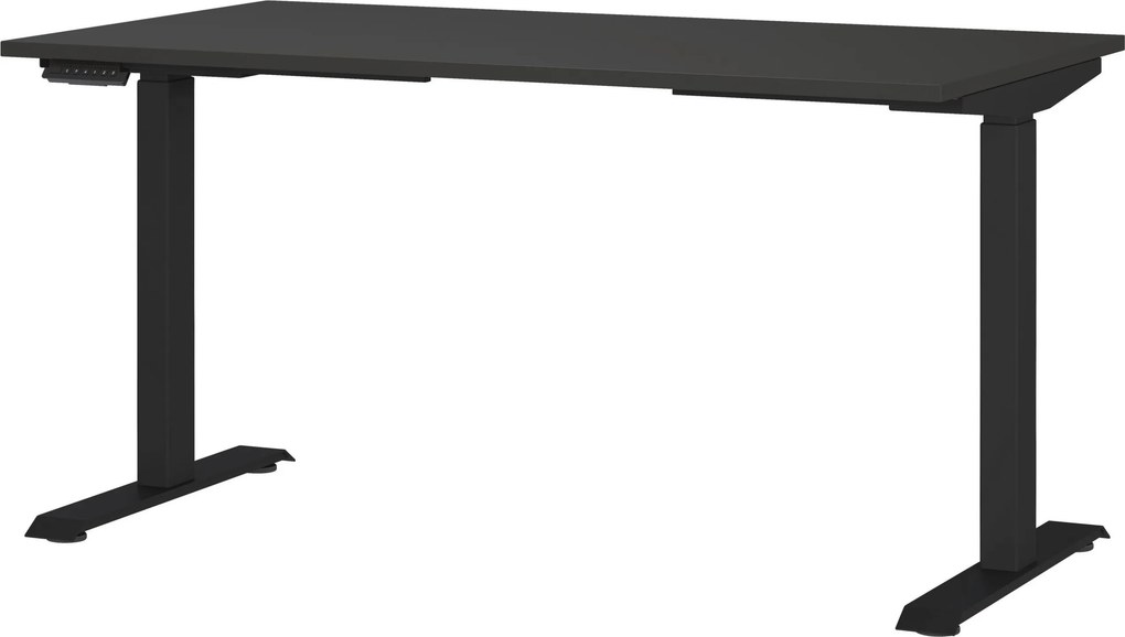 XXXLutz PSACÍ STŮL, černá, 140/80/72-118 cm Novel - Kancelářské stoly - 001258027122