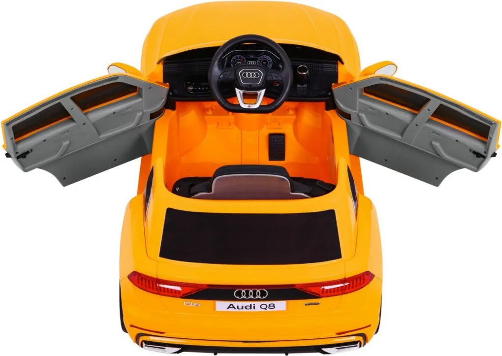 Ramiz Elektrické autíčko Audi Q8 Lift dětské SUV žluté + dálkové ovládání