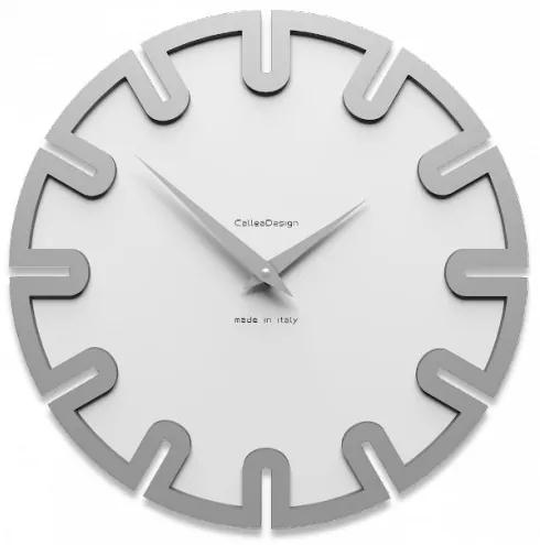 Designové hodiny 10-017 CalleaDesign Roland 35cm (více barevných variant) Barva stříbrná-2 - RAL9006