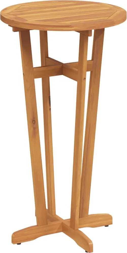 Zahradní barový stůl Ø 60 x 105 cm masivní akáciové dřevo 319698