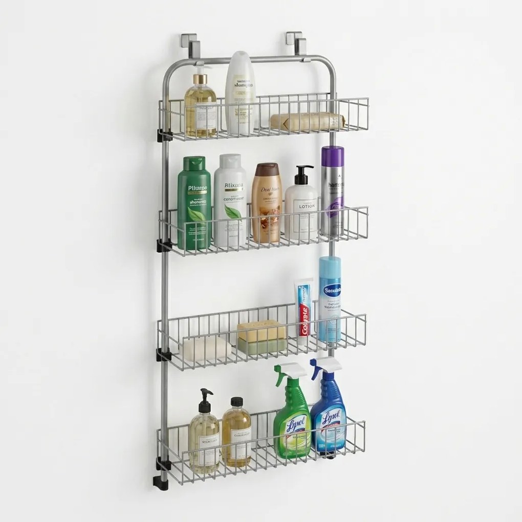 METALTEX Závěsný organizér na dveře, 4 patra, Baskets4Door, 45 x 17 x 103 cm