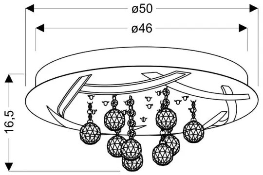 LED Stropní svítidlo KORFU LED/30W/230V