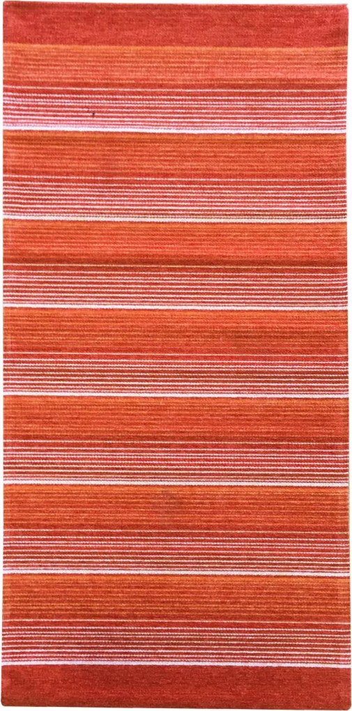 Protišmykový ručne tkaný behúň Laos 138 / 999X, 75x160, oranžová, chodba / predsieň, Oriental Weavers