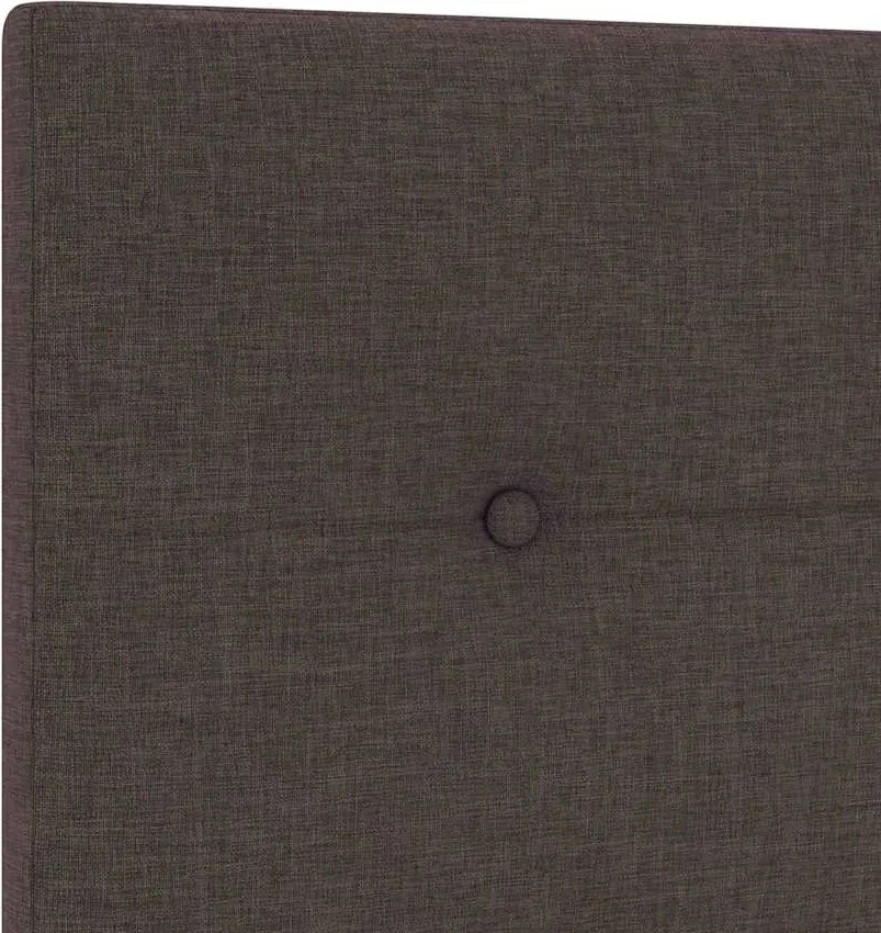 Výškově nastavitelné čelo postele Tmavě hnědá 144 cm textil 3337824