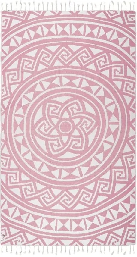 Růžová hammam osuška Kate Louise Mirabelle, 165 x 100 cm
