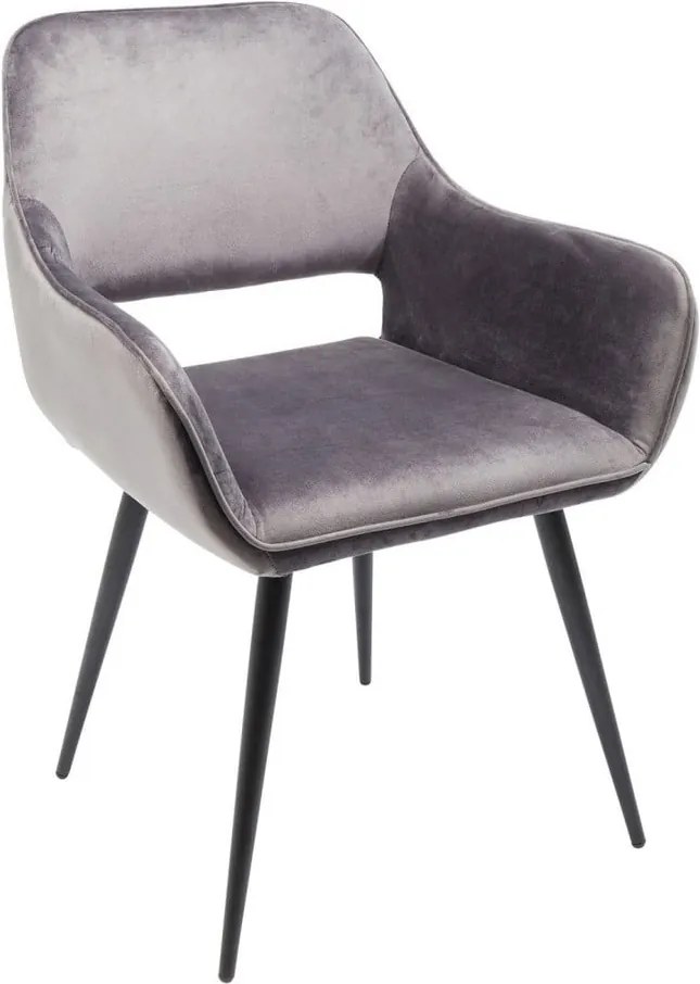 Sada 2 šedých židlí Kare Design Francisco