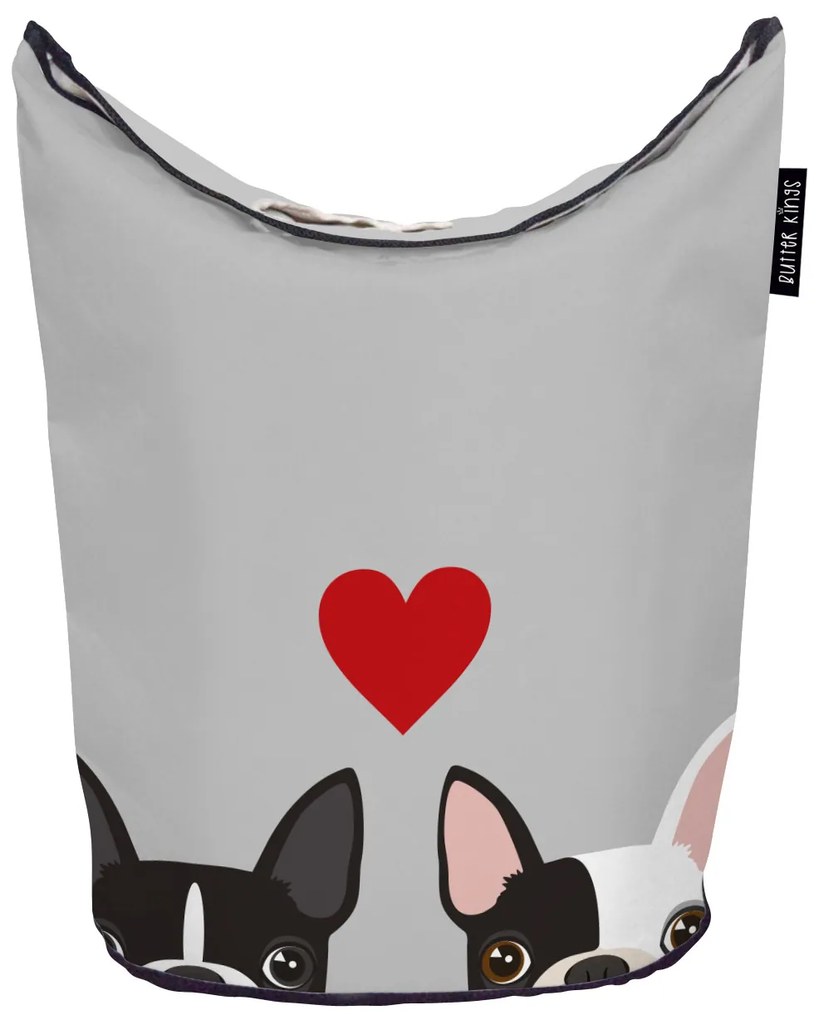 Koš na prádlo which frenchie in love (80l)