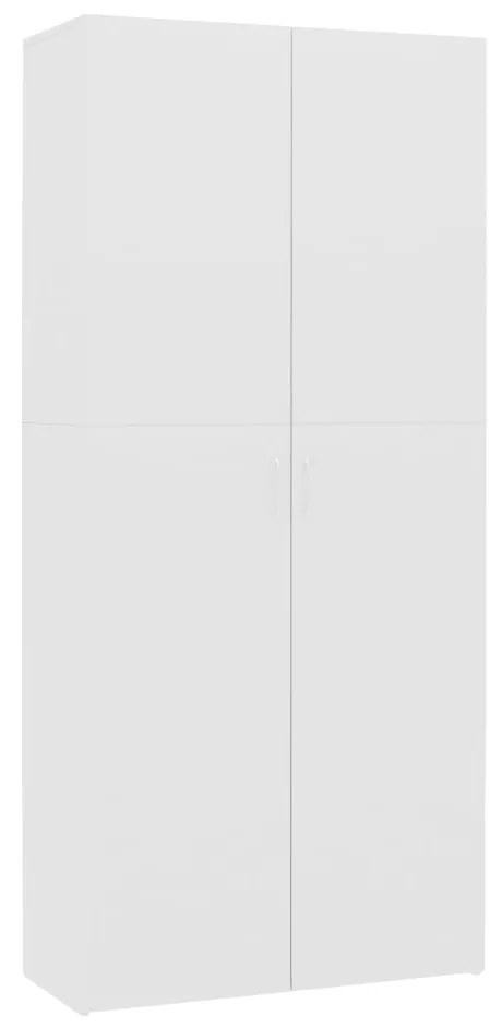 Botník Orphans - bílý s vysokým leskem | 80x35,5x180 cm