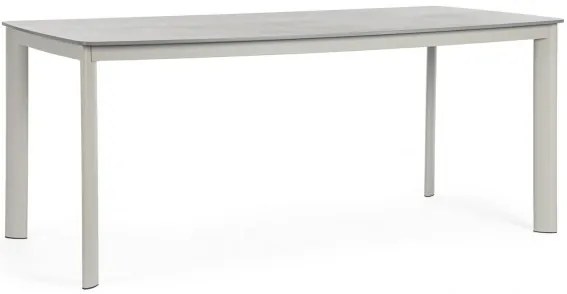 BIZZOTTO Zahradní jídelní stůl ALCORA 180x90 cm šedý