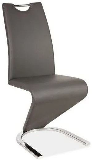 Jídelní židle H-090 - šedá/chrom