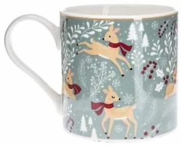 Vánoční porcelánový hrnek Winter Forest, 400 ml