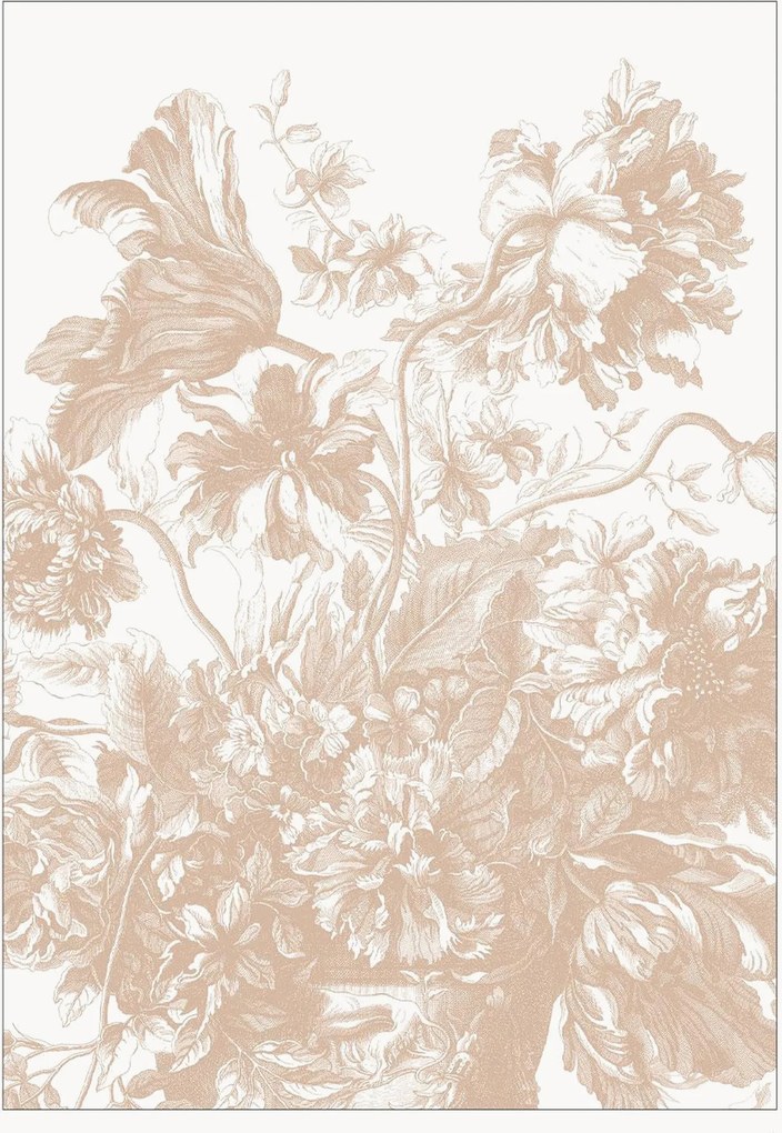 Tapeta Engraved Flowes