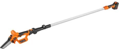 2-v-1 akumulátorová tyčová pila a mini řetězová pila, 20 V