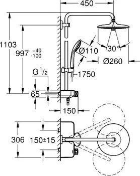 Grohe Euphoria SmartControl - Sprchový set