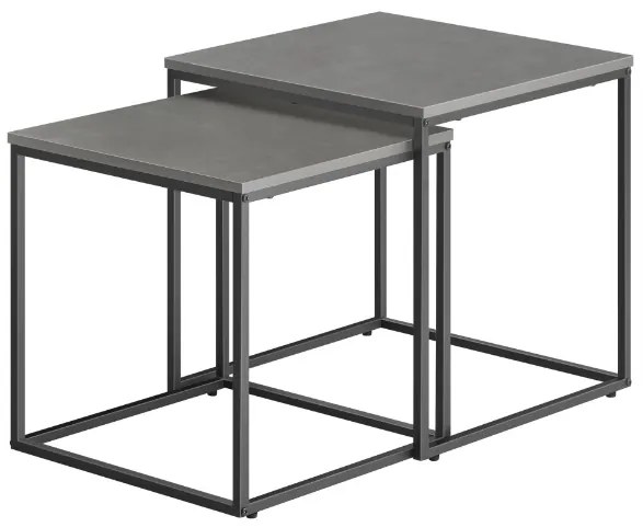 TRENDIE Dvoudílný kávový stolek Cosby beton
