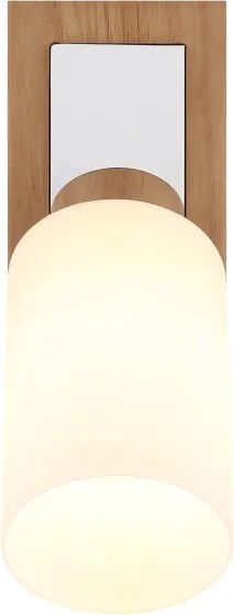 Globo 15977-1 - Nástěnné bodové svítidlo ROWENA 1xE27/60W/230V dub/bílá