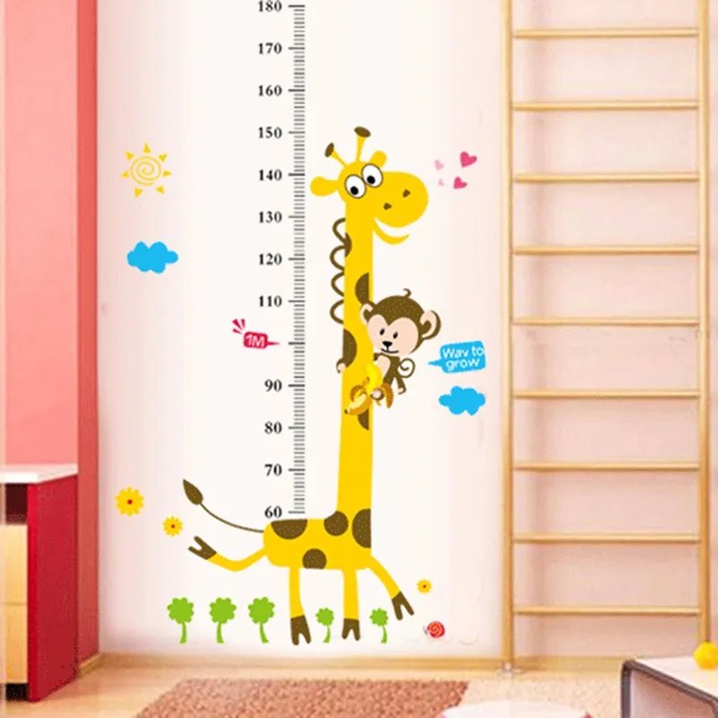 Živá Zeď Samolepka na zeď metr Žirafa Velikost: 155 x 88 cm