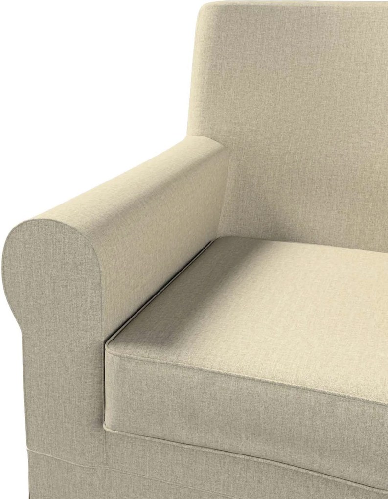 Potah na křeslo IKEA Ektorp Jennylund barva béžová látka pletený vzor