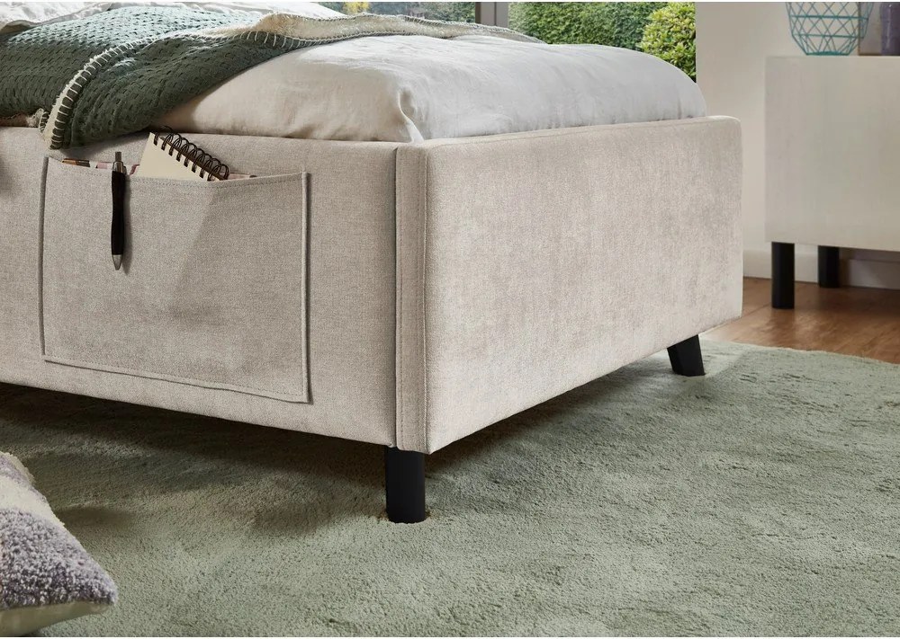 Béžová dětská postel s úložným prostorem s roštem 90x200 cm Cosy – Meise Möbel