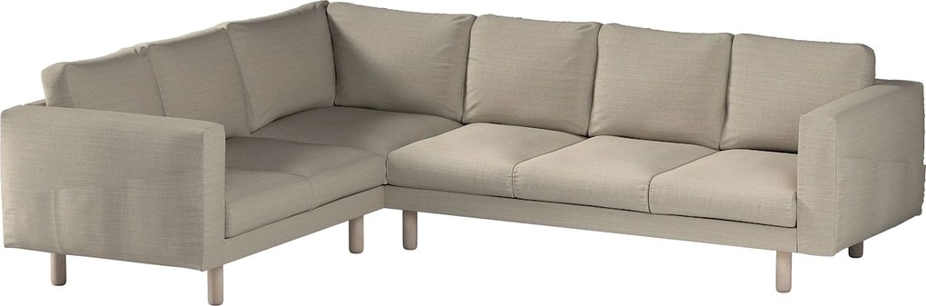 Potah na pohovku IKEA Norsborg rohová 5-místná barva béžová látka pletený vzor