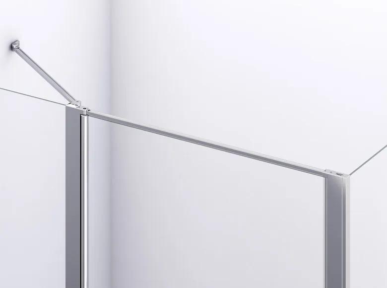 Sanswiss DIVERA D22T13 jednokřídlé sprchové dveře 90 cm Šířka: 900 mm, Profil: Aluchrom, Sklo: Screen 87