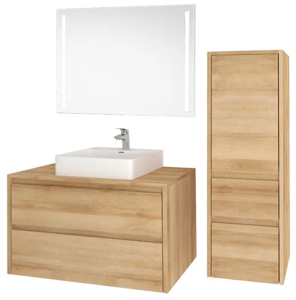 Mereo Opto koupelnová skříňka s keramickým umyvadlem 61 cm černá CN940