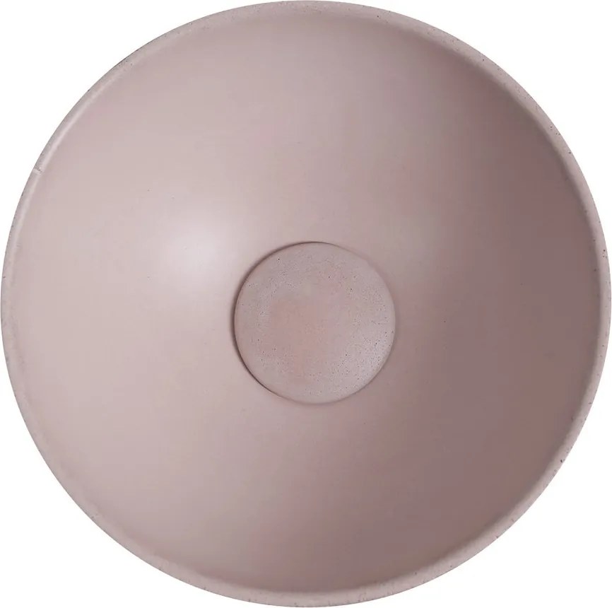 Sapho Sapho, MINOR betonové umyvadlo na desku, průměr 26cm, růžová mat, MR26021