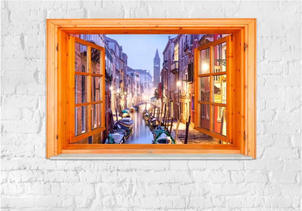 Tapeta okno do Benátek (150x105 cm) - Murando DeLuxe