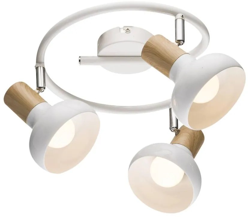 Bílé stropní spirálové svítidlo Puerto pro žárovku 3x E14  - Candellux