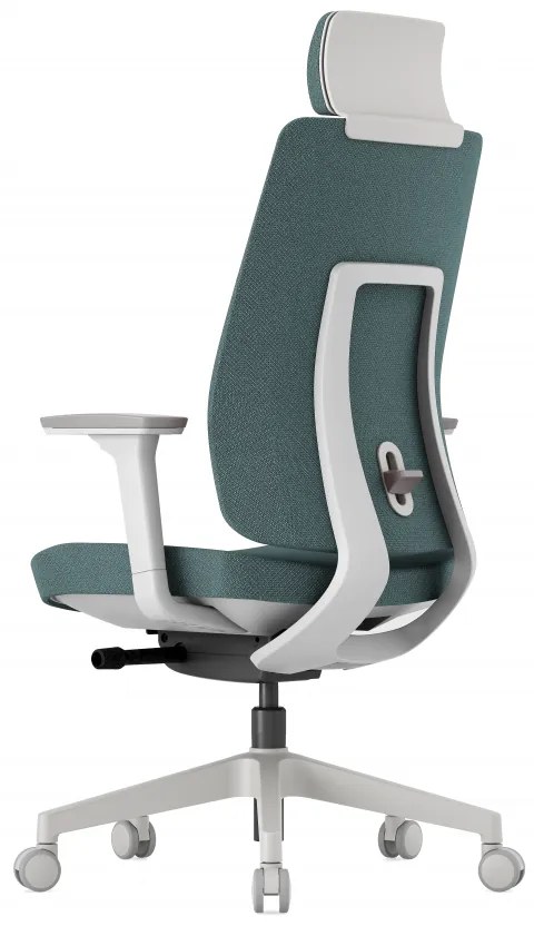 Office Pro Kancelářská ergonomická židle K50 — bílá Modrá