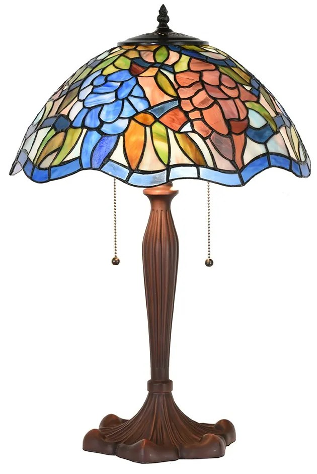 Stolní lampa Tiffany Madlyn - 41x60 cm E27/max 2x60W