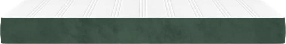 vidaXL Taštičková matrace 100 x 200 x 20 cm samet [347751] Barva: Tmavě zelená