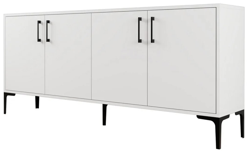 Komoda Kiev 180 cm bílá
