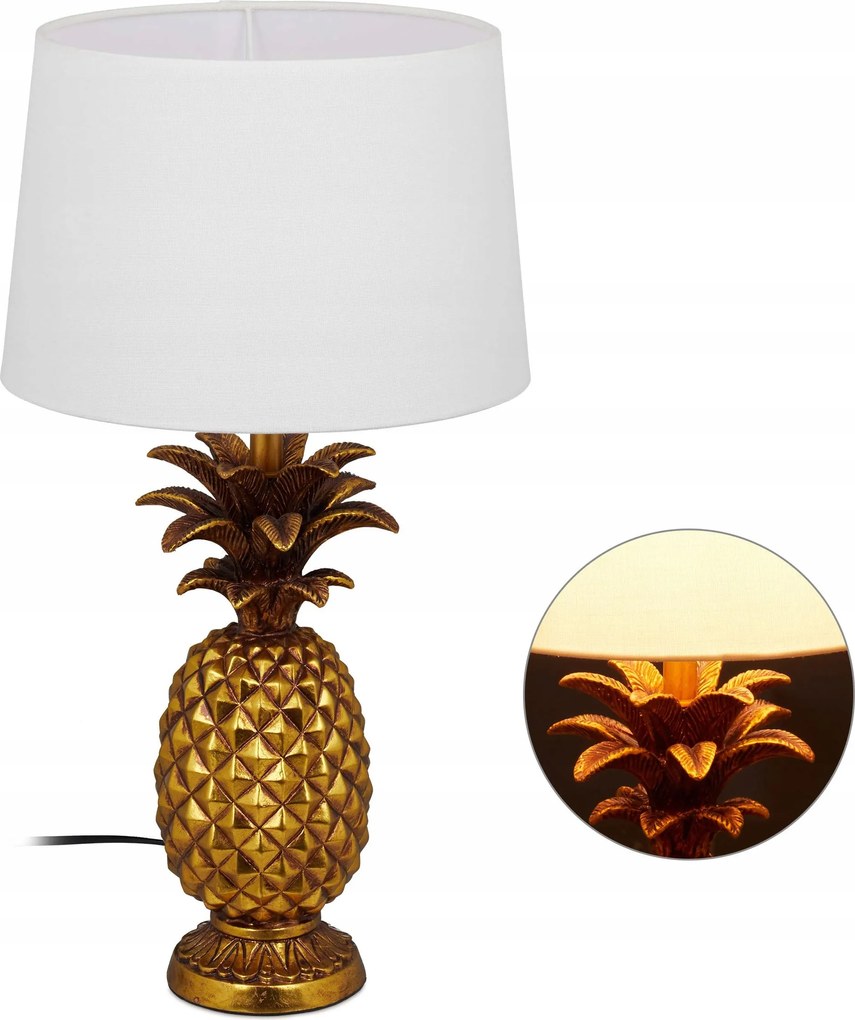 Relaxdays Stolní lampa Ananas E27 54 x 30 cm