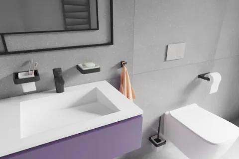 Rubineta Koupelnová série EDELA Koupelnové doplňky - Držák na ručníky OLBA670101