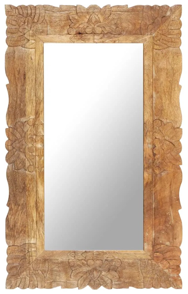 321636 vidaXL Zrcadlo 80 x 50 cm masivní mangovníkové dřevo