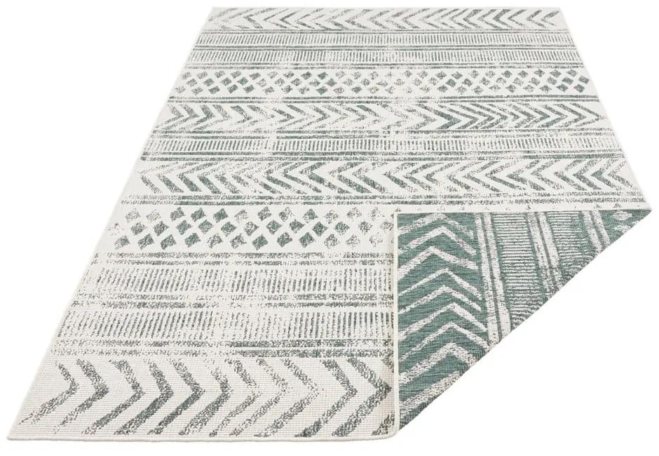 Zeleno-krémový venkovní koberec NORTHRUGS Biri, 120 x 170 cm