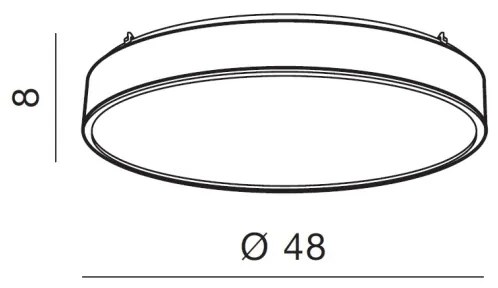 Azzardo AZ2716 - LED Stmívatelné stropní svítidlo COLLODI 1xLED/50W/230V + DO