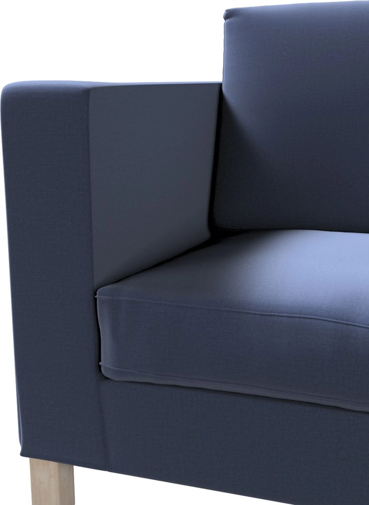 Potah na pohovku IKEA Karlanda 2-místná, krátký barva tmavě modrá látka sametová