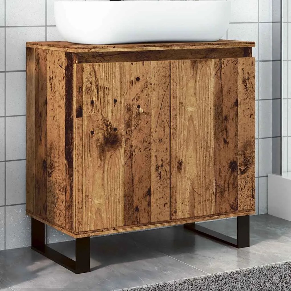 Koupelnová Skříňka Old Wood 58 X 33 X 60 Cm Kompozitní Dřevo