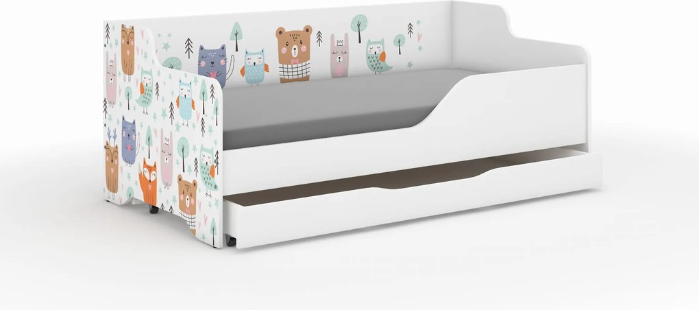 Wooden Toys Dětská postel LILU 160x80 LAS – sada